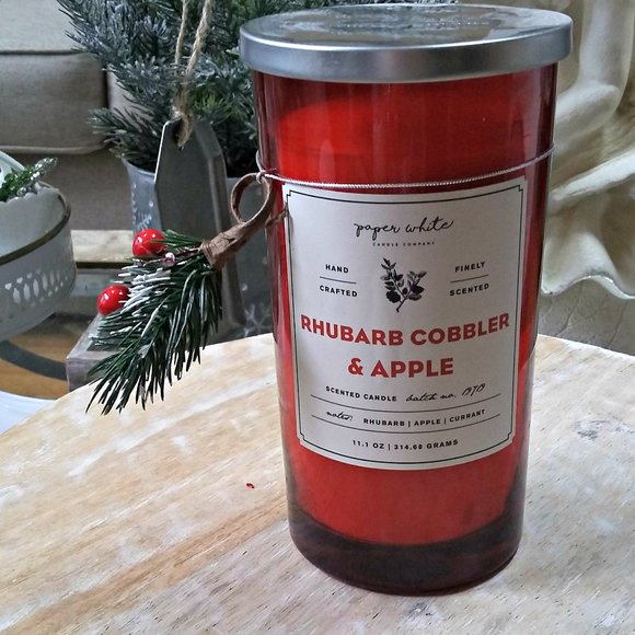 Paper White Candle Co. | Accents | New Rhubarb Cobbler Apple Scented ...
